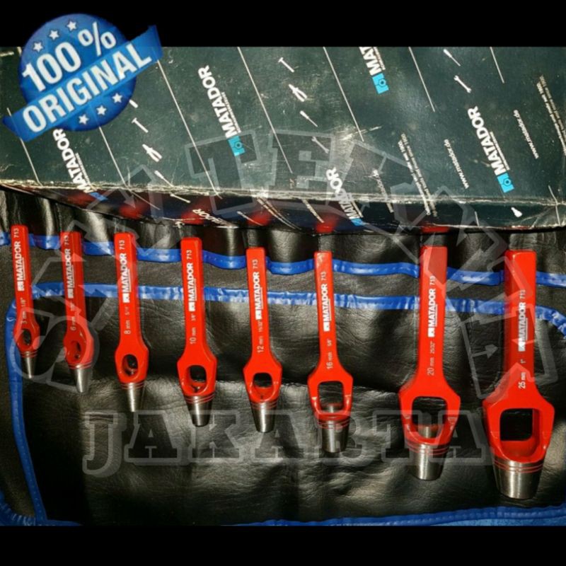 Jual Jual Plong Set Hollow Punch Set 8 Pcs MATADOR GERMANY alat ...