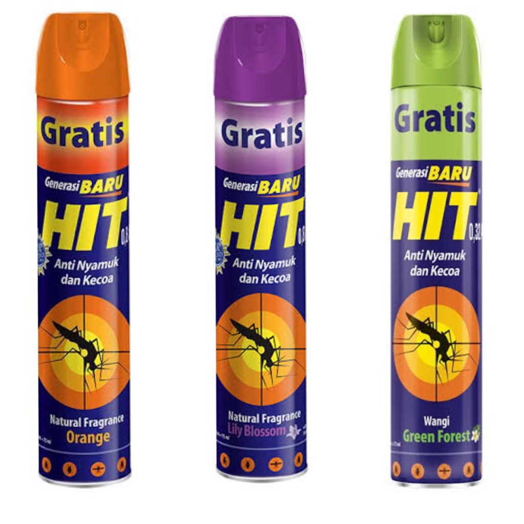 Jual HIT Aerosol Obat Nyamuk Semprot 600ml | Shopee Indonesia