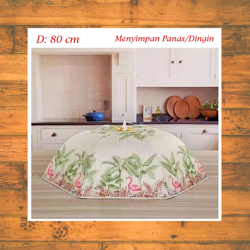 Jual TUDUNG SAJI TUTUP MAKANAN TUTUP MEJA MAKAN LIPAT RANGKA STAINLESS ...