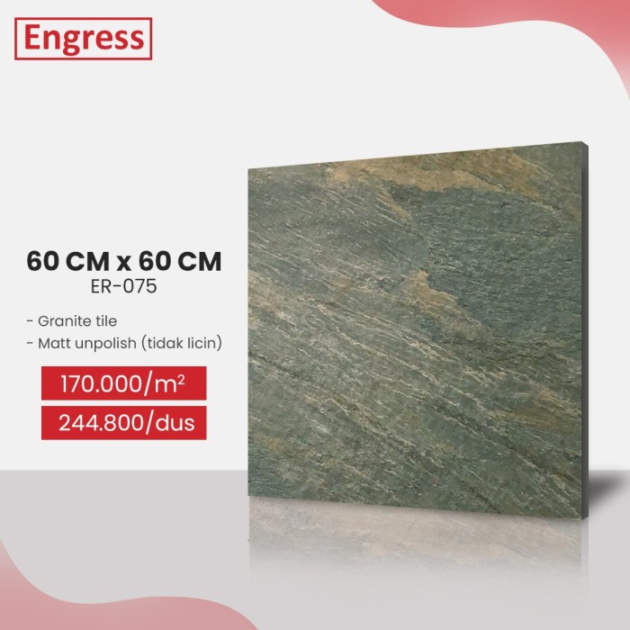 Jual Granite Tile Matt Doff Corak Kayu Unpolish Engress ER075 | Shopee ...