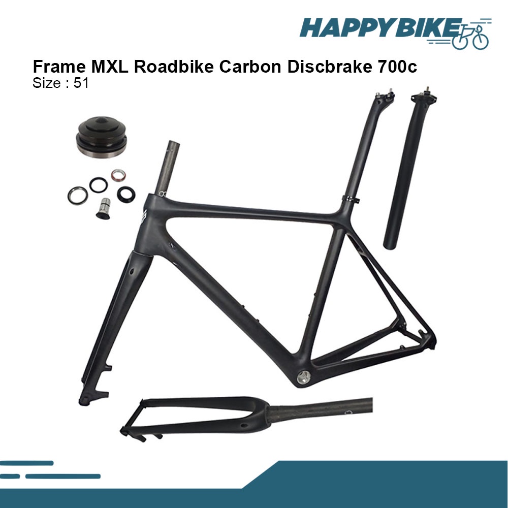 Jual MXL Frame Carbon Rangka Sepeda Hybrid 700c Disc Brake Road Bike ...