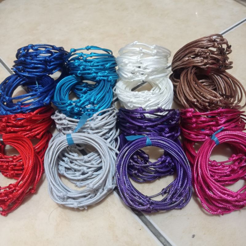 Jual gelang polos warna tali korea premium#cartinhy | Shopee Indonesia
