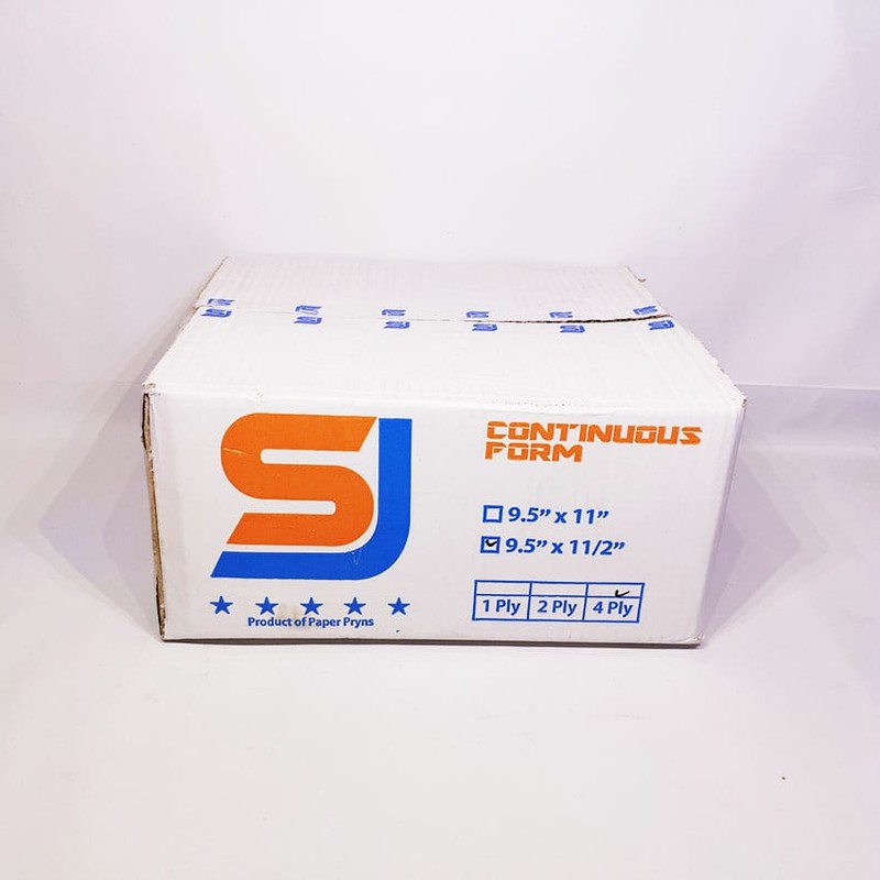 Jual Paper Pryns Continuous Form 9,5 x 11/2 4ply SJ Orange (1 lembar dibagi 2) - Warna | Shopee ...