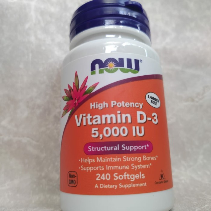 Jual Now Vitamin d3 5000 iu 120 240 softgels / suplemen imunitas D 3 5000IU | Shopee Indonesia