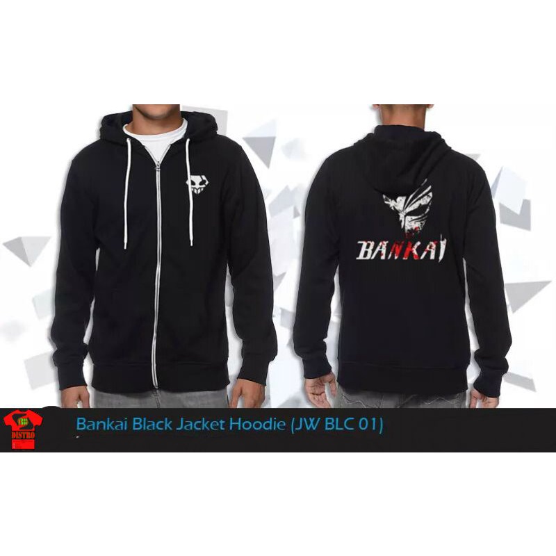 Jual Bankai Black Jacket Hoodie (JW BLC 01) | Shopee Indonesia