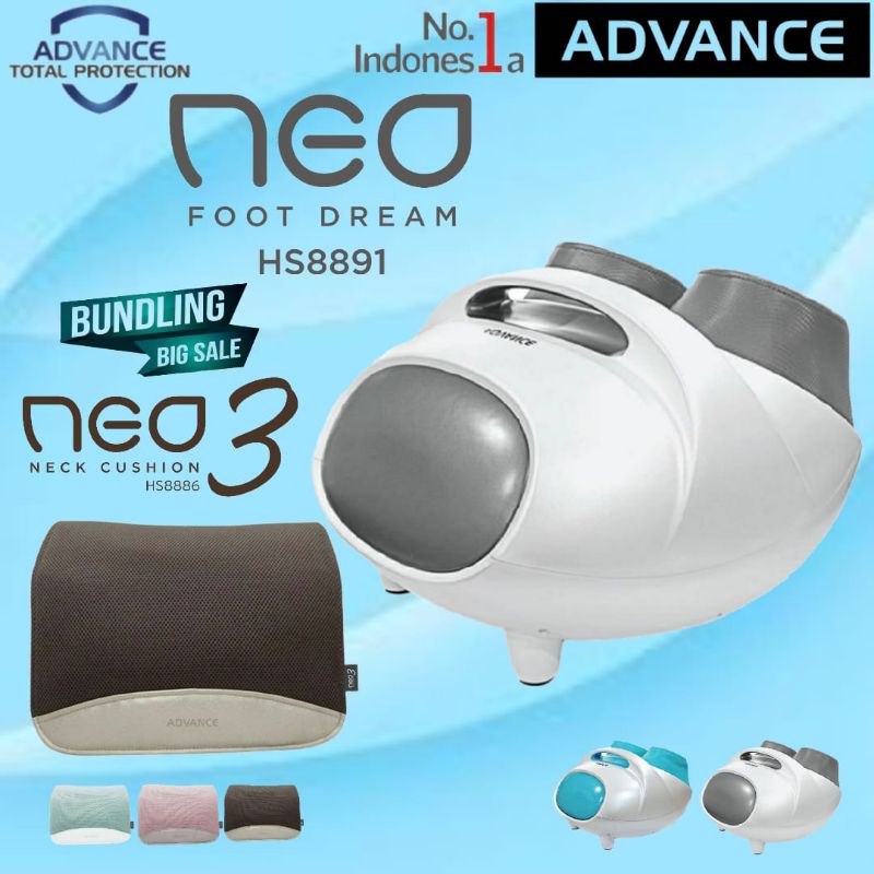 Jual ALAT PIJAT PAKET ADVANCE NEO FOOT DREAM + NECK CUSHION3 | Shopee ...