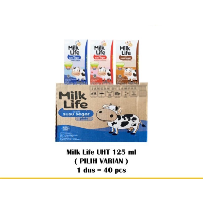 Jual milklife susu uht 115ml x 40pcs | Shopee Indonesia