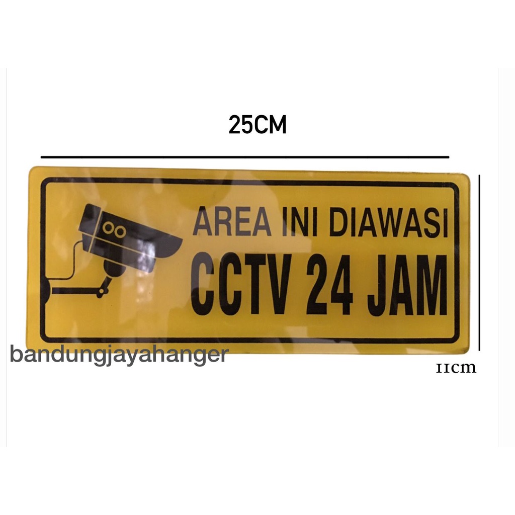 Jual Papan aklirik AREA INI DI AWASI CCTV 24 JAM | Shopee Indonesia