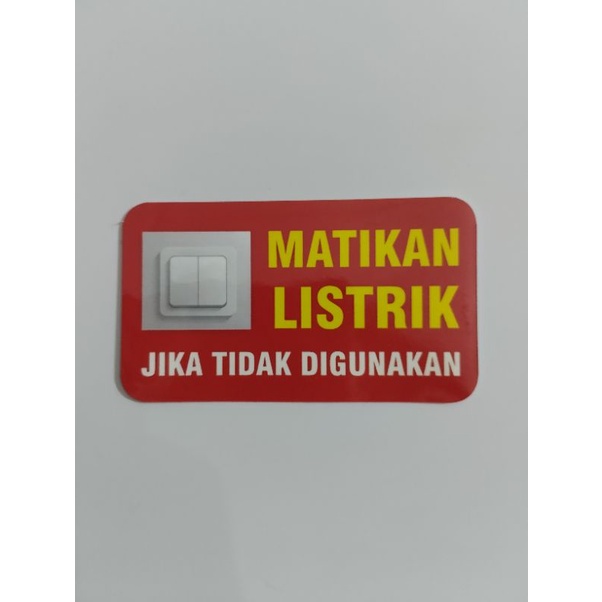 Jual Stiker Matikan Listrik Jika Tidak Digunakan | Shopee Indonesia