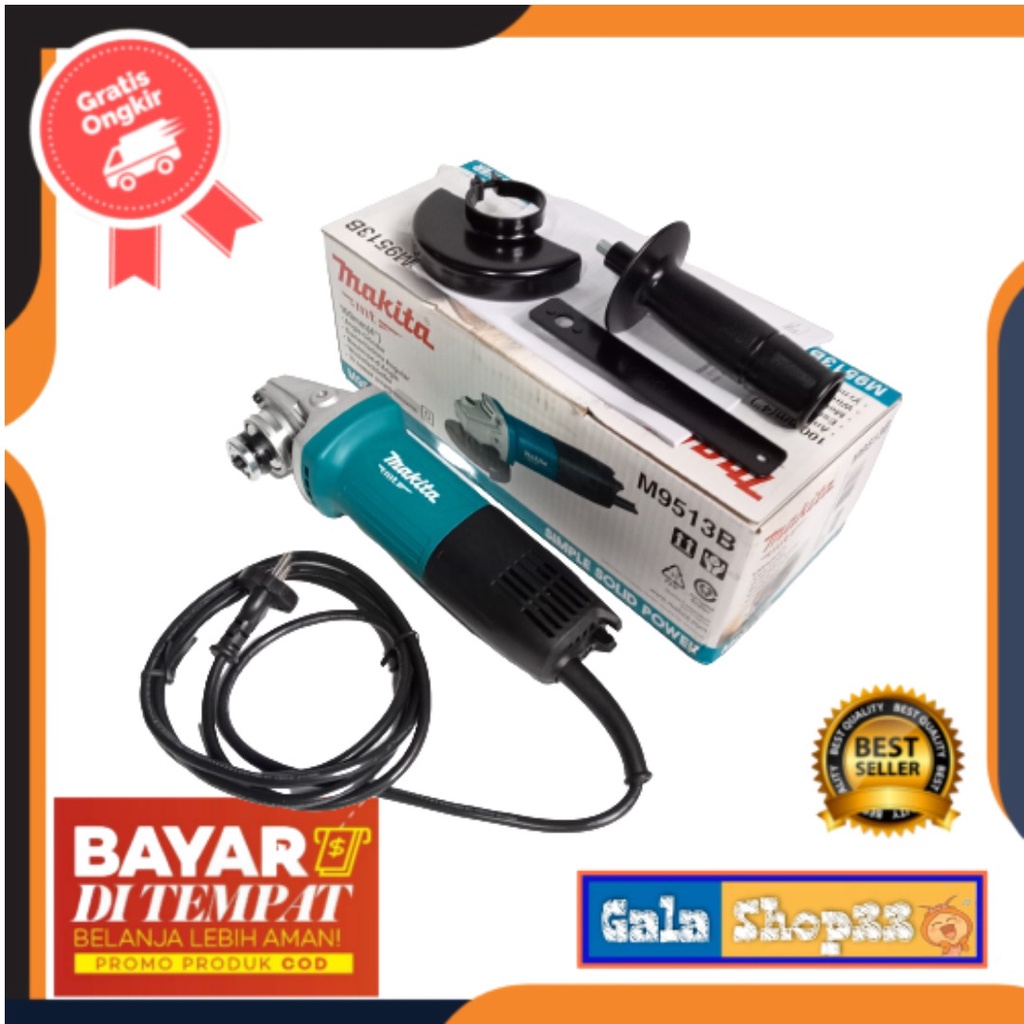 Jual Mesin Gerinda Tangan MAKITA M9513B ANGLE GRINDER 4 Inch Murah ...
