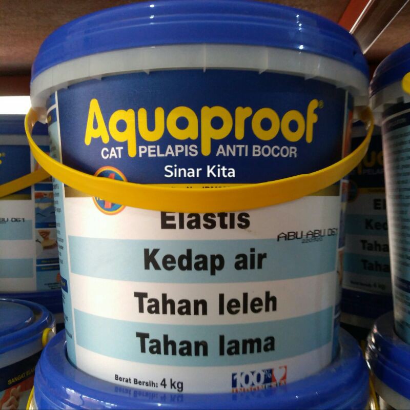 Jual Cat Pelapis Anti Bocor Aquaproof 4 kg | Shopee Indonesia