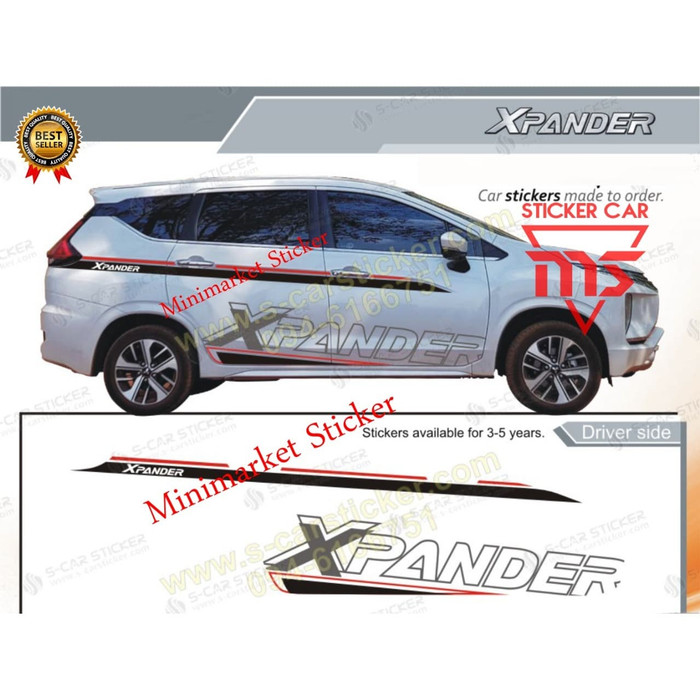 Jual stiker mitsubishi xpander sport racing sticker mobil side full ...