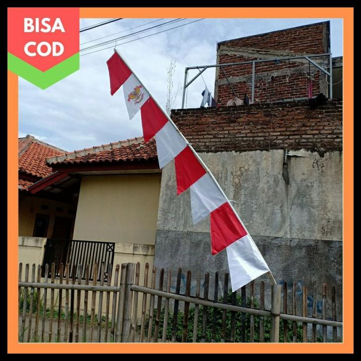 Jual BENDERA UMBUL UMBUL MERAH PUTIH DAN WARNA UKURAN 3 METER MURAH GROSIR KODE 1402 | Shopee ...
