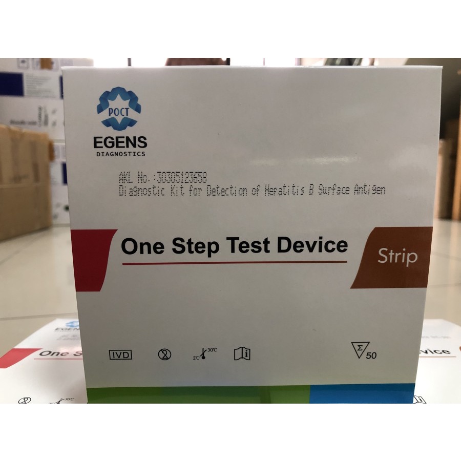 Jual Diagnostic To Hepatitis C Virus 50 test Strip Egens HCV Strip ...