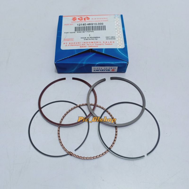 Jual Ring Seher Piston Set STD SPIN SKYWAVE HAYATE Ring Standar Original SGP 12140-46G10-000 ...