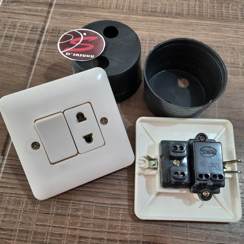 Jual Inbowdus inbodus stop kotak saklar datar IB Tembok Tanam | Shopee ...