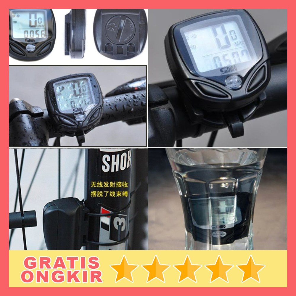 Jual Speedometer Sepeda Wireless Display LCD - SD-548C - Black | Shopee ...