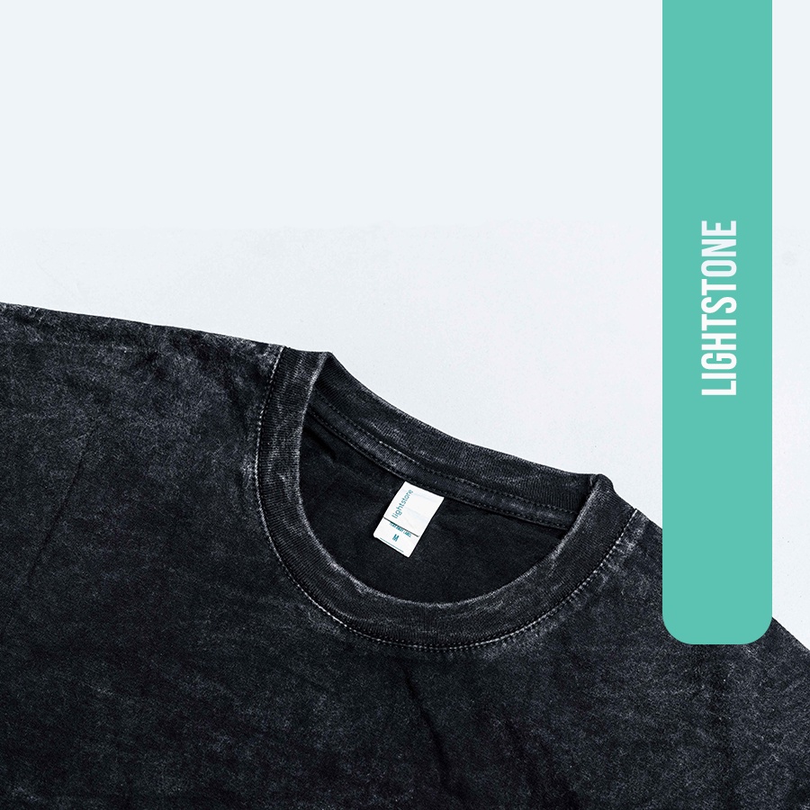 Jual Kaos polos washed - dark stone washed t-shirt lighstone | Shopee ...