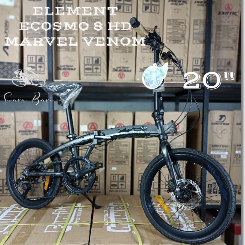 Jual SEPEDA LIPAT ELEMENT ECOSMO 8 HYDRAULIC MARVEL VENOM 20 INCH ...