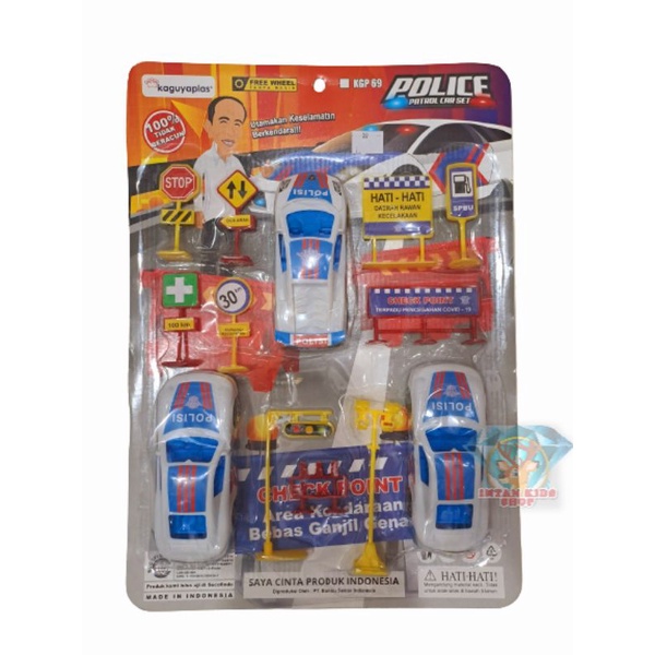 Jual MAINAN MOBIL RAMBU LALU LINTA POLISI POLICE PATROL CAR SET KGP 69 ...