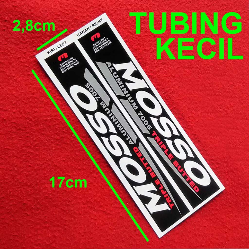 Jual Stiker Decal Fork Rigid MOSSO Triple Butted | Shopee Indonesia