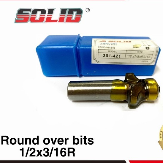 Jual Mata router mata profil 301-421 SOLID Round over bits | Shopee ...