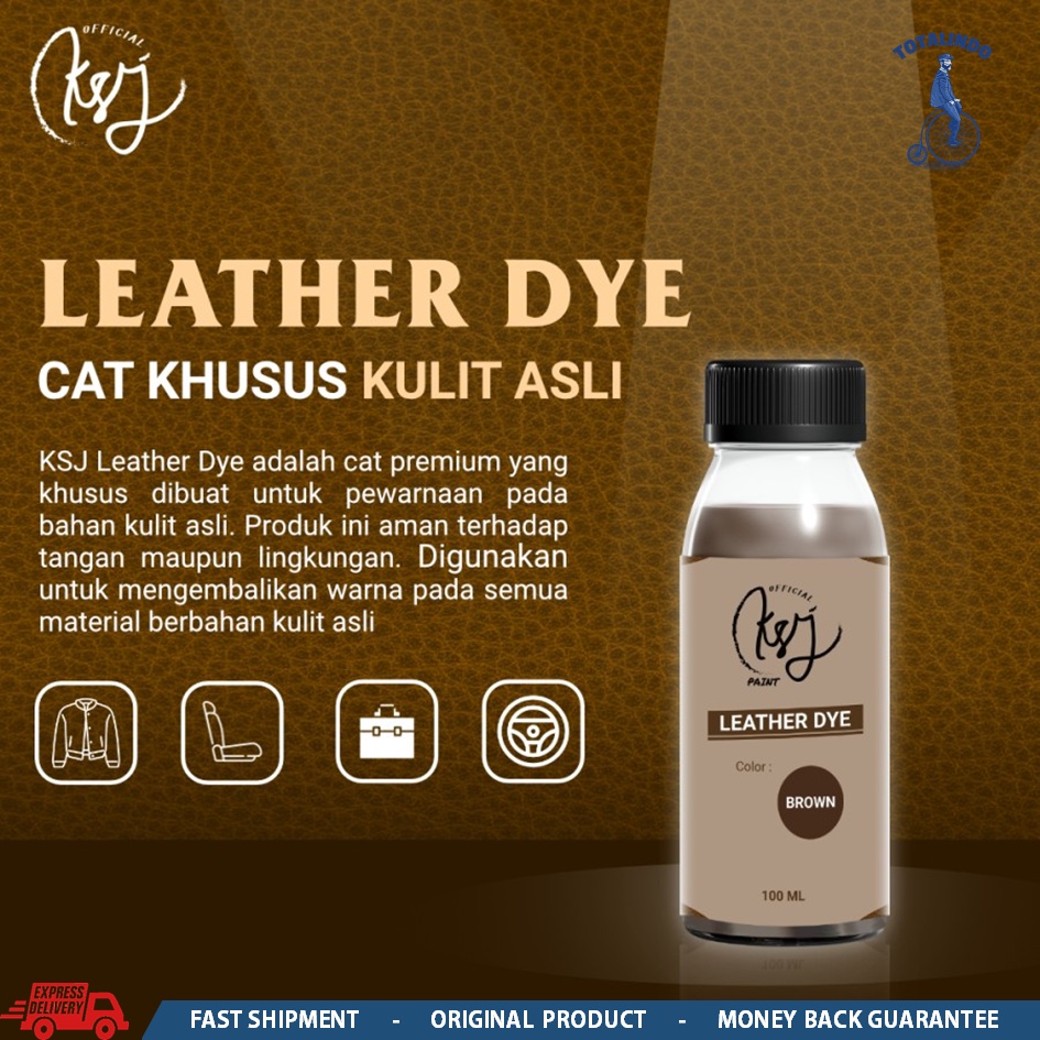 Jual KSJ Leather Dye Paint | Cat Kulit Asli utk Jaket Tas Sepatu Sofa ...