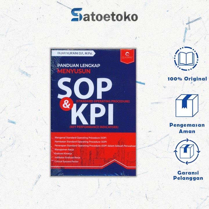 Jual PANDUAN LENGKAP MENYUSUN SOP & KPI | Shopee Indonesia