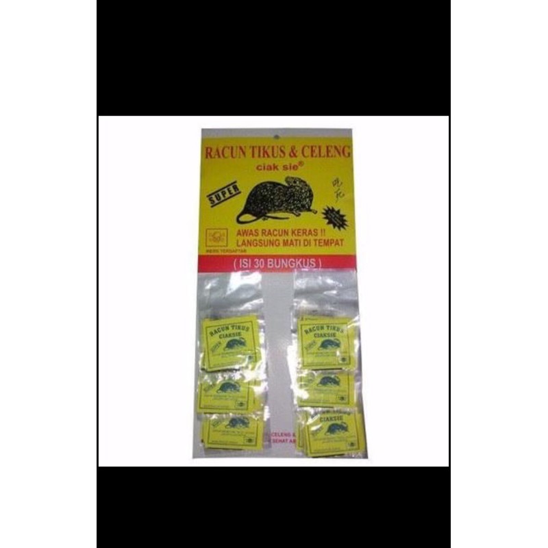 Jual racun tikus ciaksie ORIGINAL 30pcs. | Shopee Indonesia