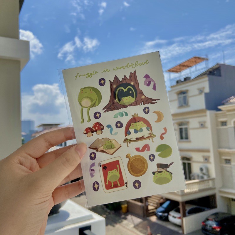 Jual Froggie in Wonderland Sticker | Shopee Indonesia