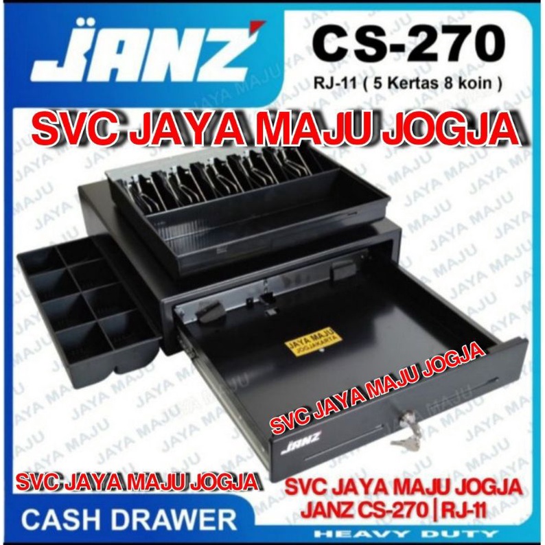 Jual JANZ CS 270 - 5 KERTAS + 8 KOIN || CASH DRAWER LACI KASIR LACI ...