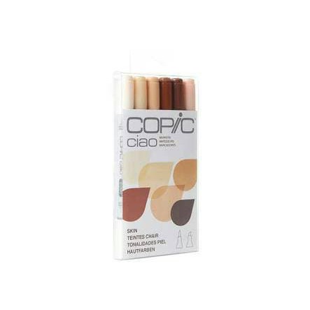 Jual Spidol COPIC CIAO Set 6 Skin Colours Spidol Gambar Warna | Shopee ...