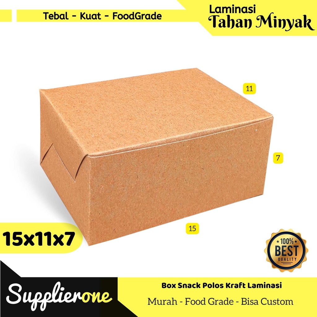 Jual Dus Snack 15x11x7 / Dus Kue / Dus cemilan / Box Makanan / Box ...