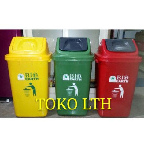 Jual TEMPAT SAMPAH BIO 58 LITER 207 TUTUP GOYANG GREEN LEAF / TONG KOTAK SAMPAH PLASTIK | Shopee ...