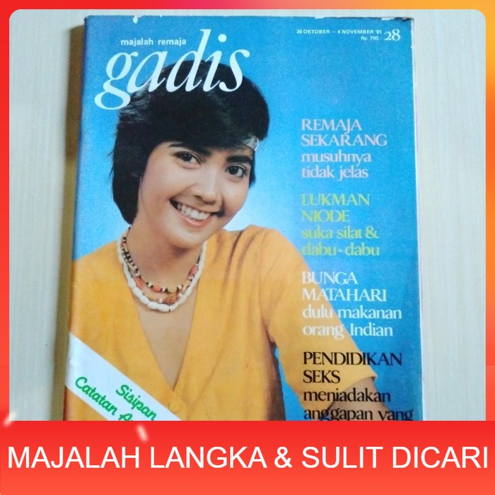 Jual Majalah GADIS No.28 Okt 1981 Cover MELLY + SISIPAN Langka | Shopee Indonesia