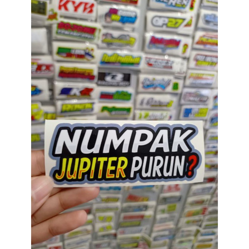 Jual sticker printing NUMPAK JUPITER PURUN? | Shopee Indonesia