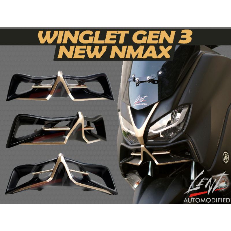 Jual Winglet Gen 3 New Nmax, original by Lent Automodified | Shopee ...