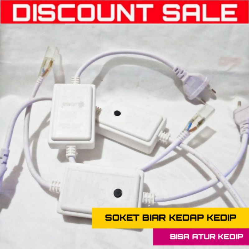 Jual RGB / KEDIP MODUL Adaptor Led Strip Soket Lampu Led Selang 220v ...