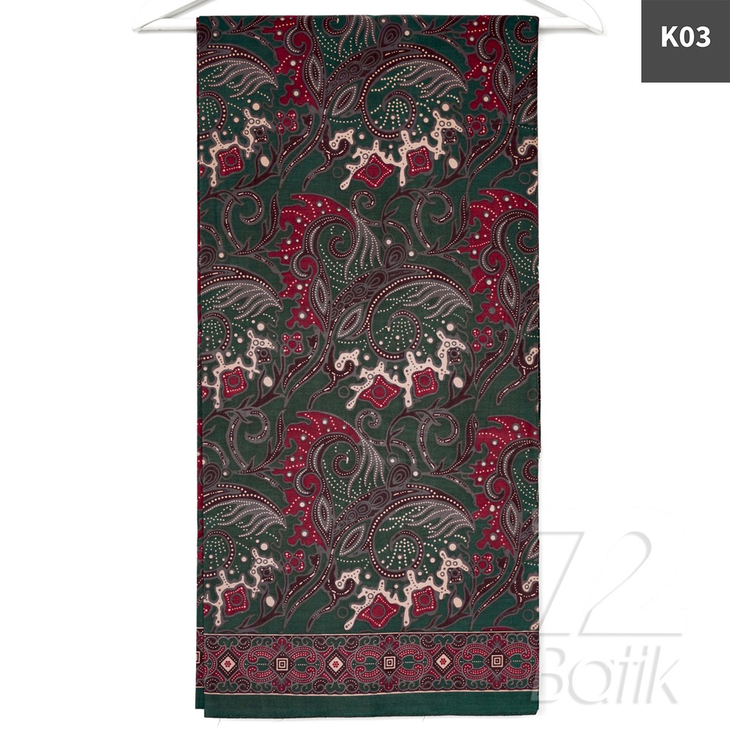 Jual KAIN BATIK PREMIUM Bahan Katun Motif Cakar Warna Hijau Ijo 723756 ...