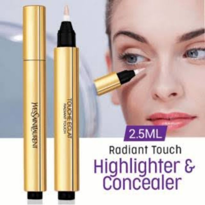 Jual YSL TOUCHE ECLAT RADIANT TOUCH CONCEALER 100% ORIGINAL | Shopee ...