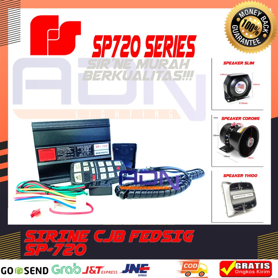 Jual SIRINE CJB 200W SP720 SP 720 Plus Remote NOT SENKEN WHELEN LANDUN ...