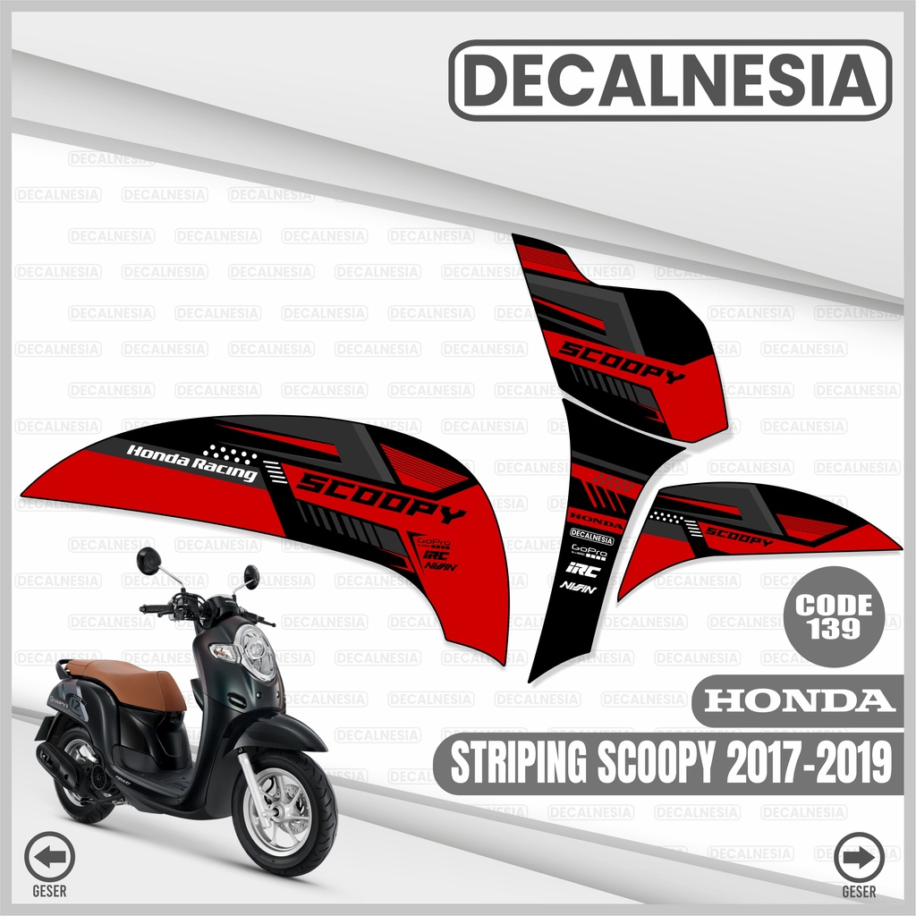 Jual Stiker Striping Scoopy 2017 2018 2019 Semi Full Sticker Motor ...