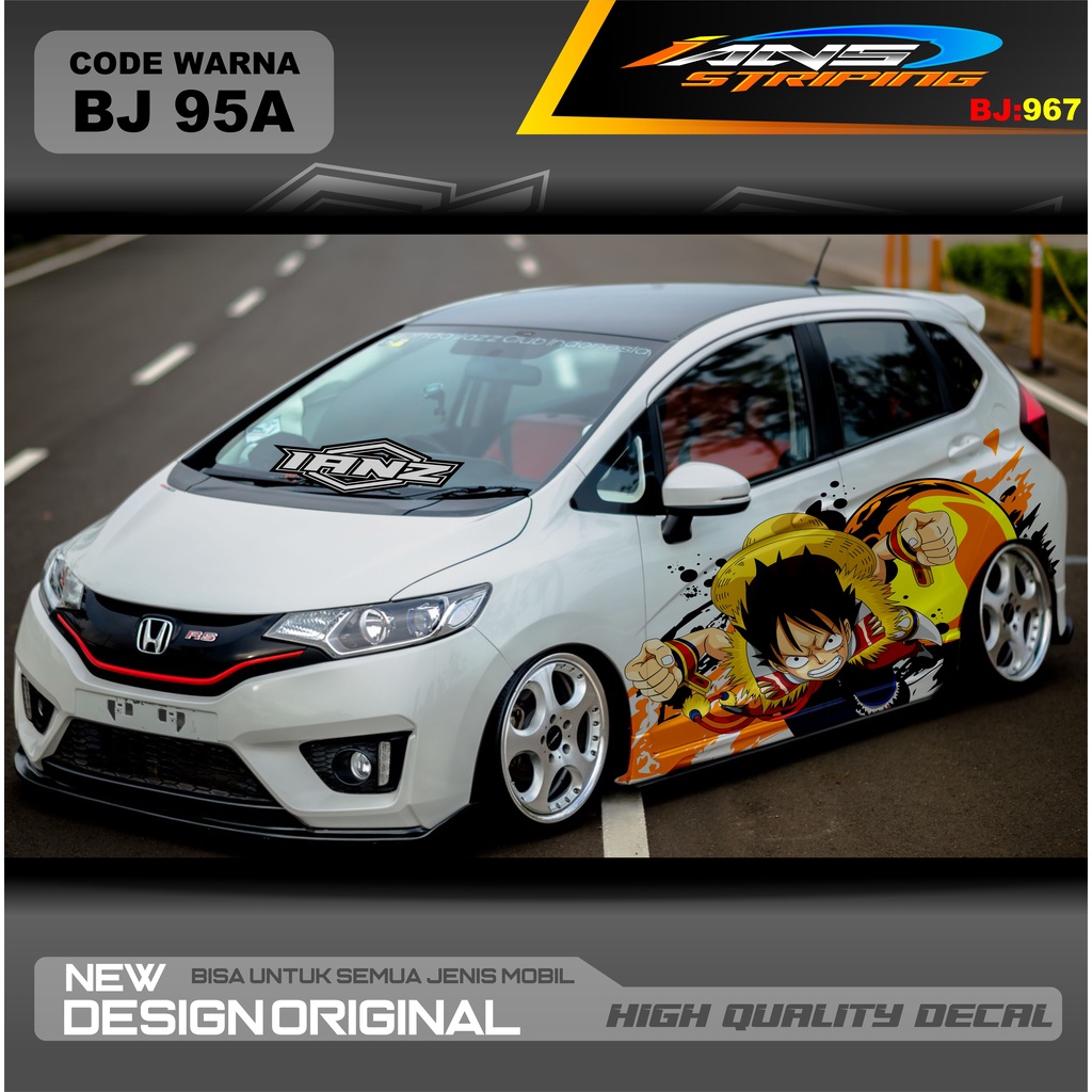 Jual STICKER VARIASI MOBIL JAZZ / STIKER MOBIL BRIO / DECAL STIKER ...