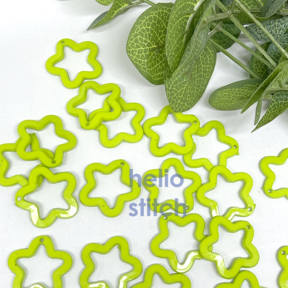 Jual 10 pcs Manik-manik Mote Charm - Bunga Flower Frame Besar | Shopee ...