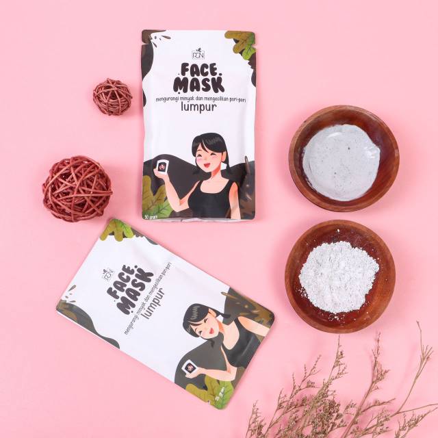 Jual Face mask RGN Lumpur 25gr (2pc free kuas masker) | Shopee Indonesia