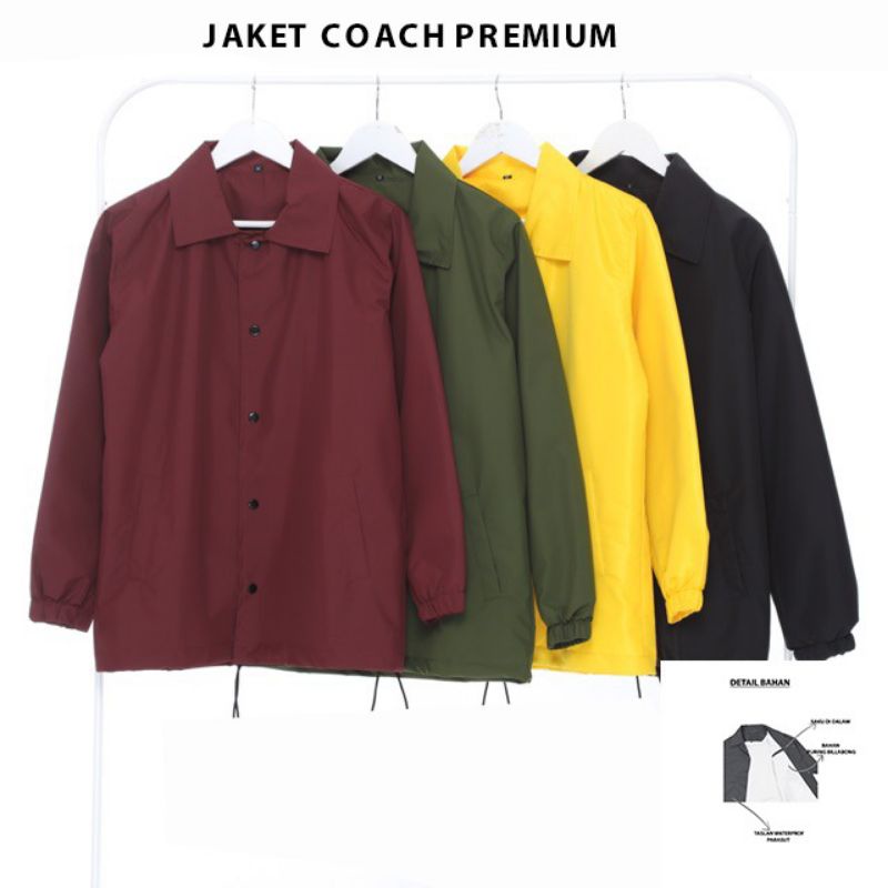 Jual jaket coach polos premium | Shopee Indonesia