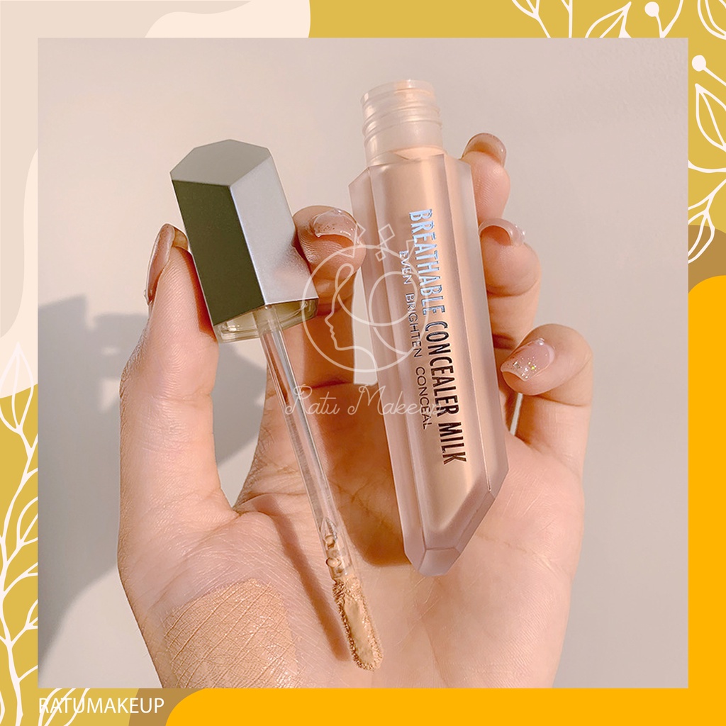 Jual Concealer Liquid HANRU Breathable Milk Longlasting & Waterproof ...