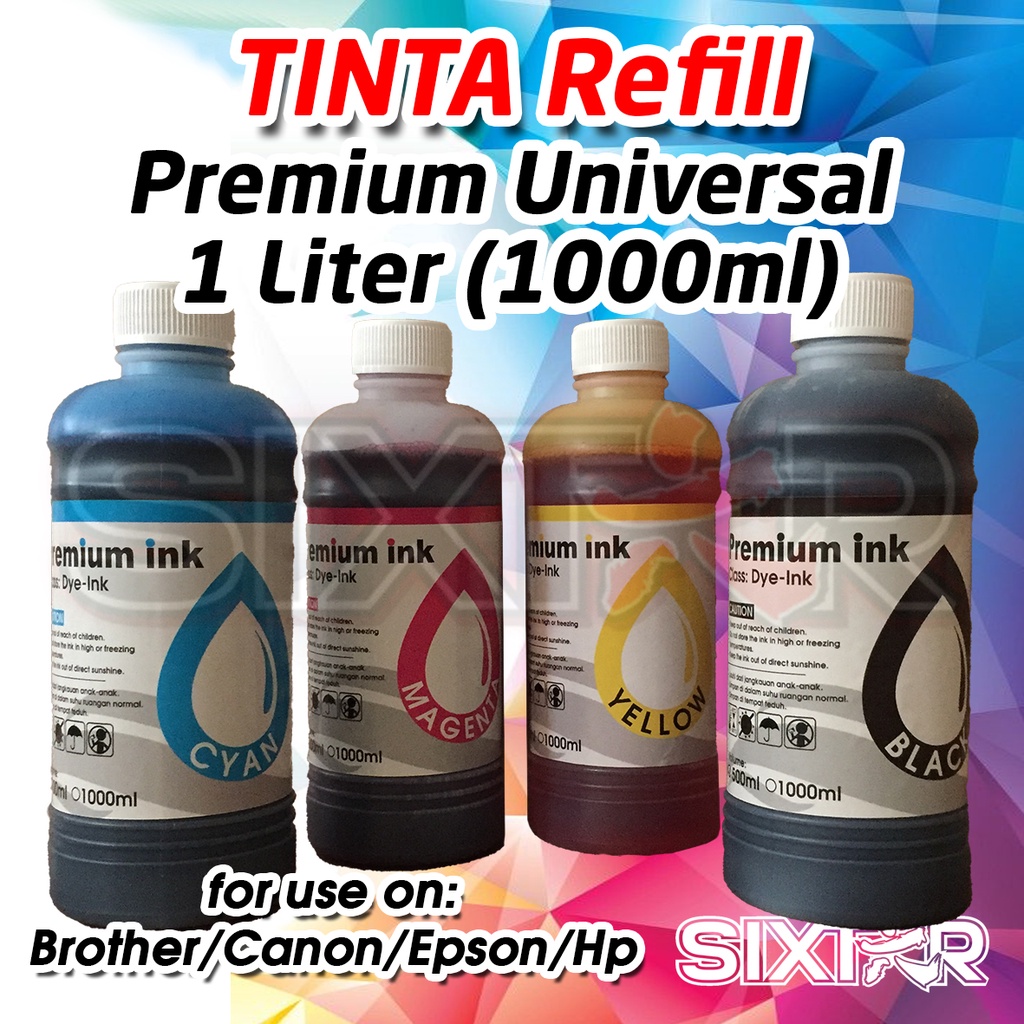 Jual PROMO Tinta refill ink isi ulang Literan Printer Epson / Canon ...