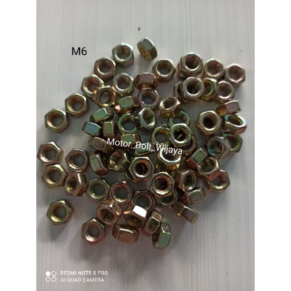 Jual Mur 10 (6mm) Isi 50 Pcs | Shopee Indonesia