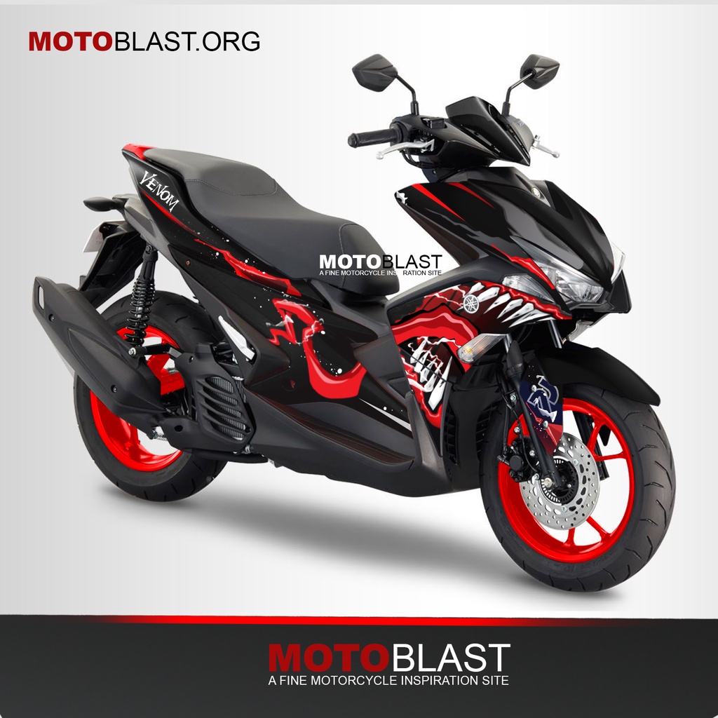 Jual Decal Sticker Motor Motoblast - AEROX 155 Livery Venom Sangar-Full ...